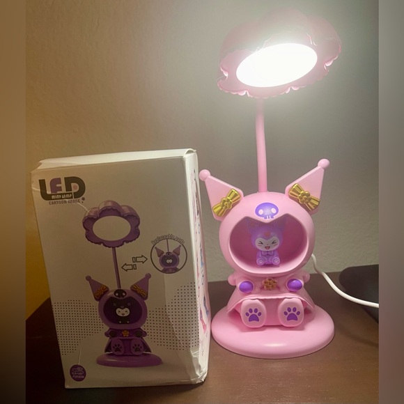 Other | Kawaii Kuromi My Melody Table Lamp With Pencil Sharpener | Poshmark